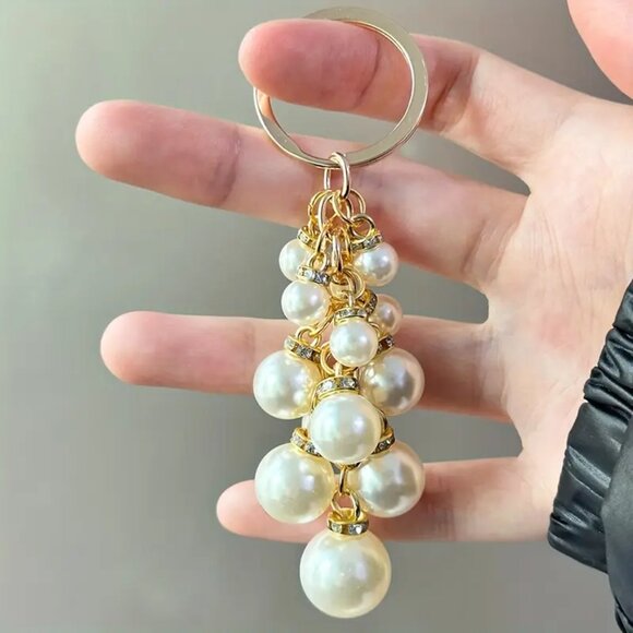 Accessories | Keychain Cascading Pearls | Poshmark